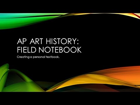 How to Set Up Your Field Notebook! | Ms. Galloway's AP Art History