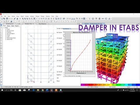 Modeling Fluid Viscous Damper in Etabs | Introduction to Dampers