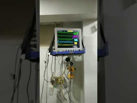 patient on oxizen support in ICCU