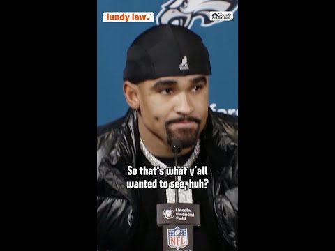 "So that's what y'all wanted to see, huh?" — Jalen Hurts on Eagles' revived passing game