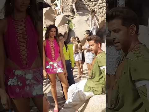 Behind the scenes of ishq jaisa kuch song | Hrithik & Deepika | #bollywood #shorts