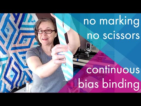 ULTIMATE Continuous Bias Binding Tutorial - only 2 seams and a rotary cutter