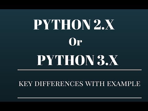 python2 or python3 with example
