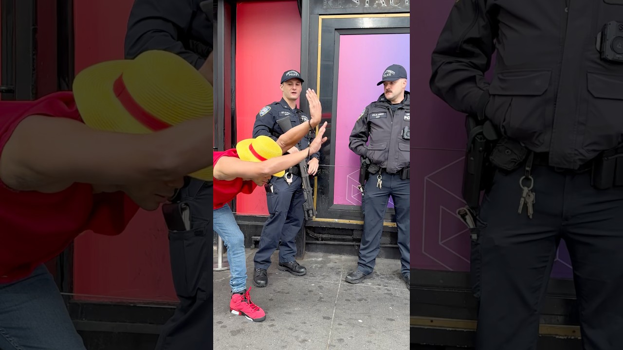Handcuffed in New York!🏴‍☠️ #vtyellow #nypd #nyc