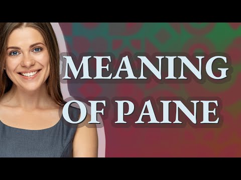 Paine | meaning of Paine
