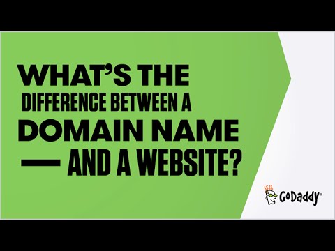 What Is The Difference Between A Domain Name And A Website? | GoDaddy