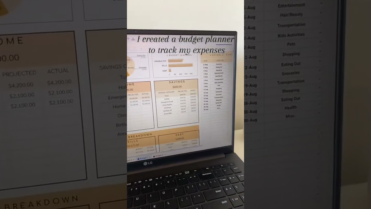 I created this to track my expenses