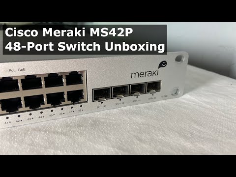 Cisco Meraki MS42P Network Switch Unboxing (10GbE)