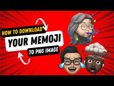 How to save Memoji Stickers as PNG Image