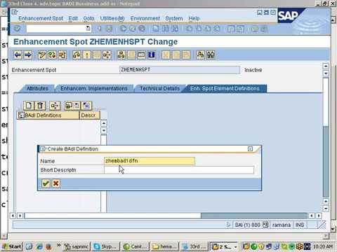 SAP ABAP Advanced Concepts - SAP BADI