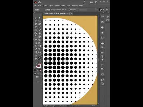 Pixelate( Color Halftone) on Illustrator 2023/Shape on Adobe Illustrator