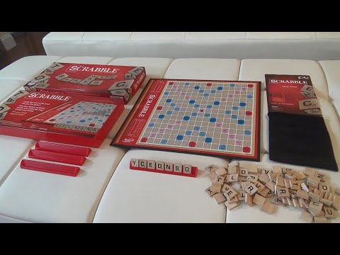 SCRABBLE BOARD GAME UNBOXING, CLOSE UP LOOK AND HOW TO PLAY BOARD GAMES REVIEW CUSTOMER REVIEWS