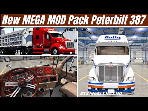 ✅ American Truck Simulator | MEGA MOD Peterbilt 387  [ATS 1.41/1.40 ] 4k