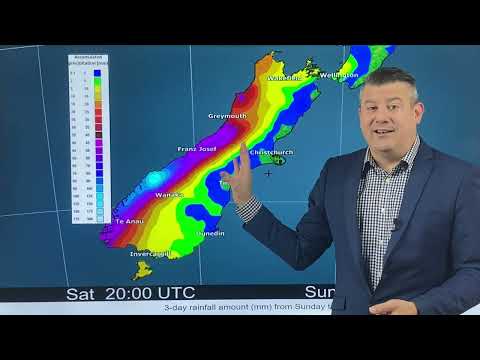 Powerful high crosses NZ, then 3 sub-tropical lows next week