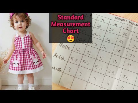 Child measurement chart | Body measurement chart for kids|8-15year baby measurement chart for sewing