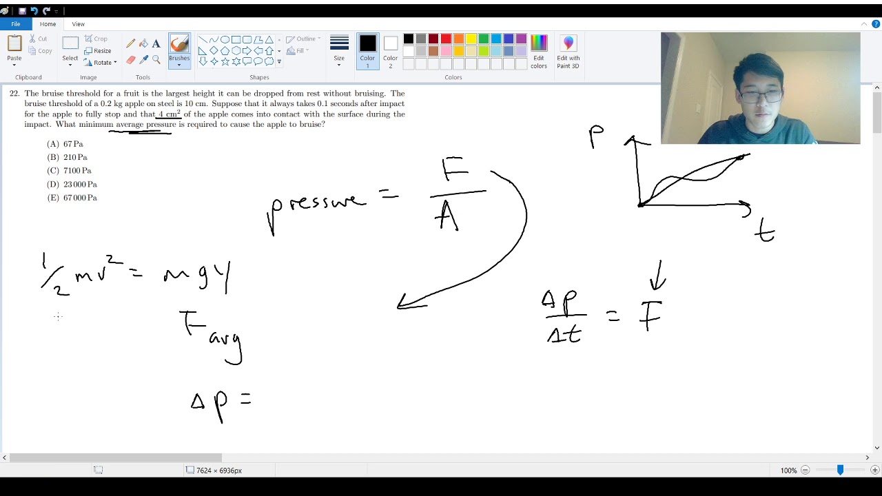 F=ma 2019 B Problem 22