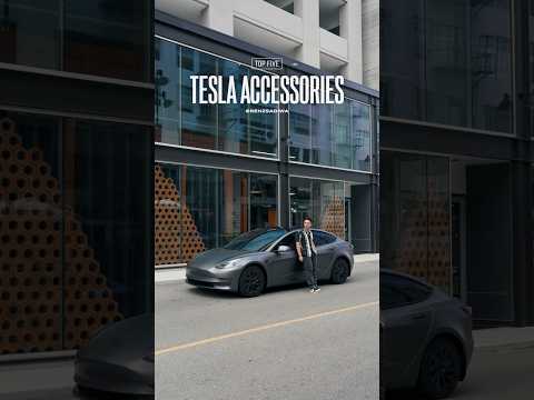 Top 5 MUST HAVE Accessories for your TESLA ⚡️#shorts