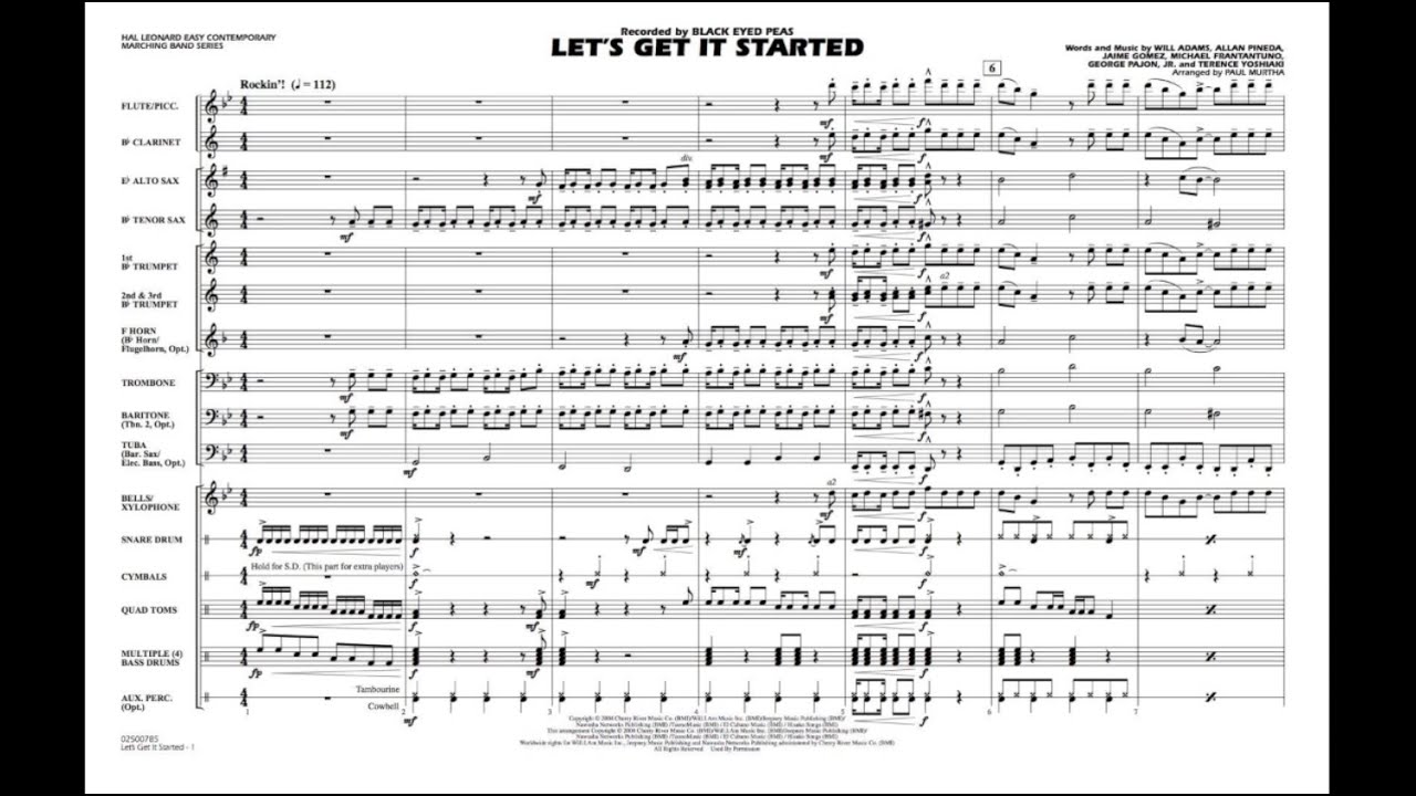 Let's Get It Started arranged by Paul Murtha