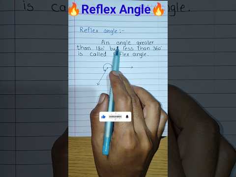 What is Reflex Angle #youtubeshorts #viralvideo #reflexangle