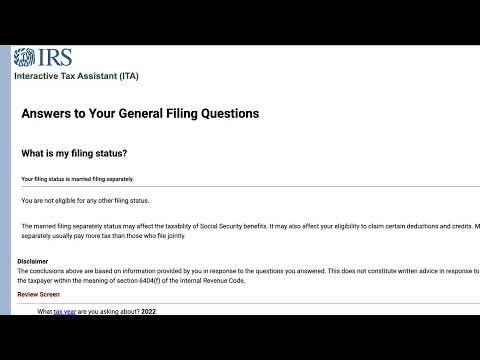 What is my tax filing status?