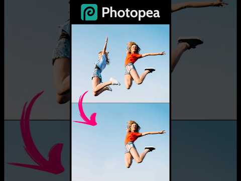 How to use content aware fill in Photopea #photopea #tutorial #photopeatutorial