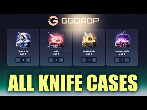 WE TRIED ALL THE KNIFE CASES IN GGDROP (GGDROP PROMO CODE 2024)