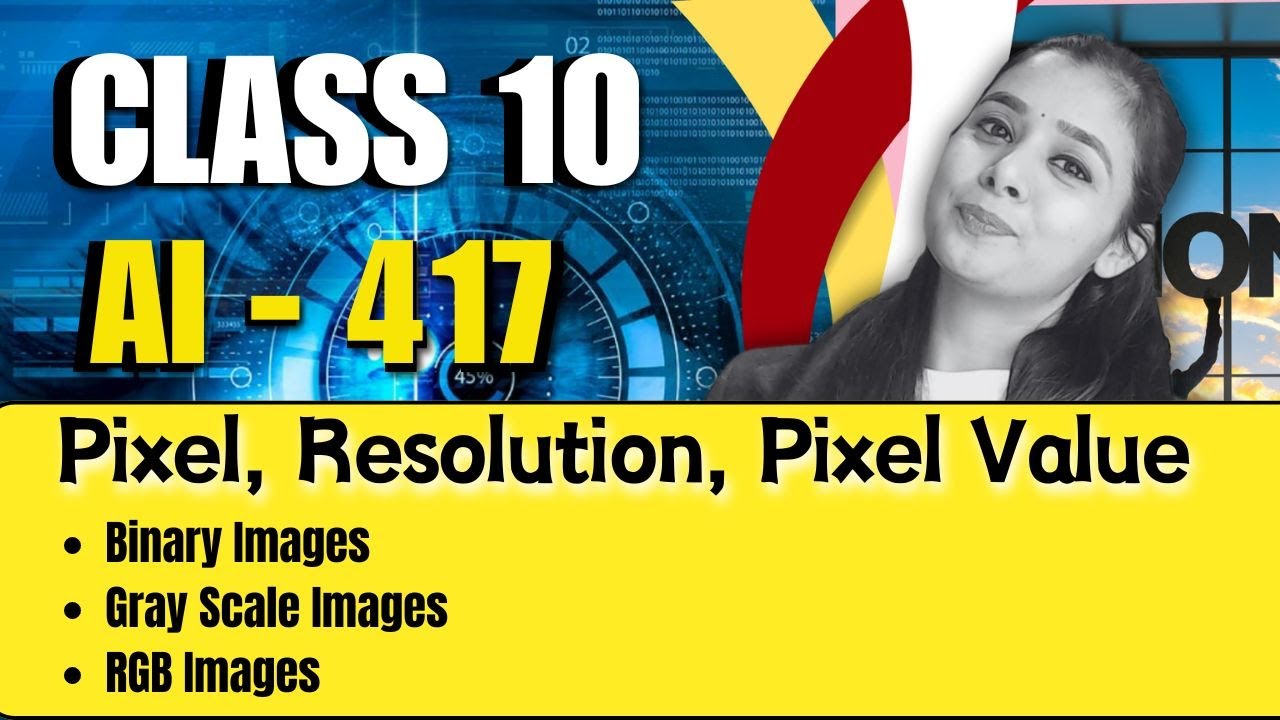 Computer Vision | Pixel, Resolution, Pixel Value | Binary, Gray Scale, RGB Images | Class 10 AI 417