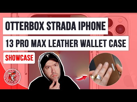 Showcasing OtterBox Strada iPhone 13 Pro Max Leather Wallet Case