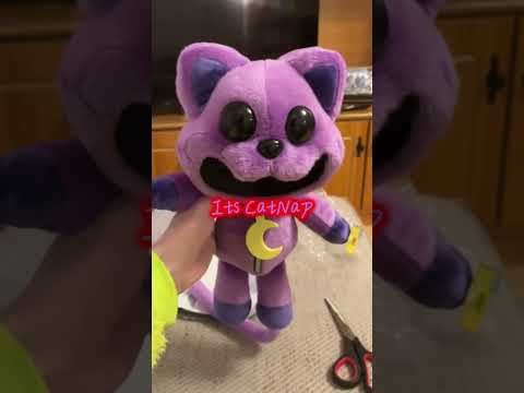 Official CatNap Plush unboxing! #poppyplaytimechapter3 #catnap #plush #diy