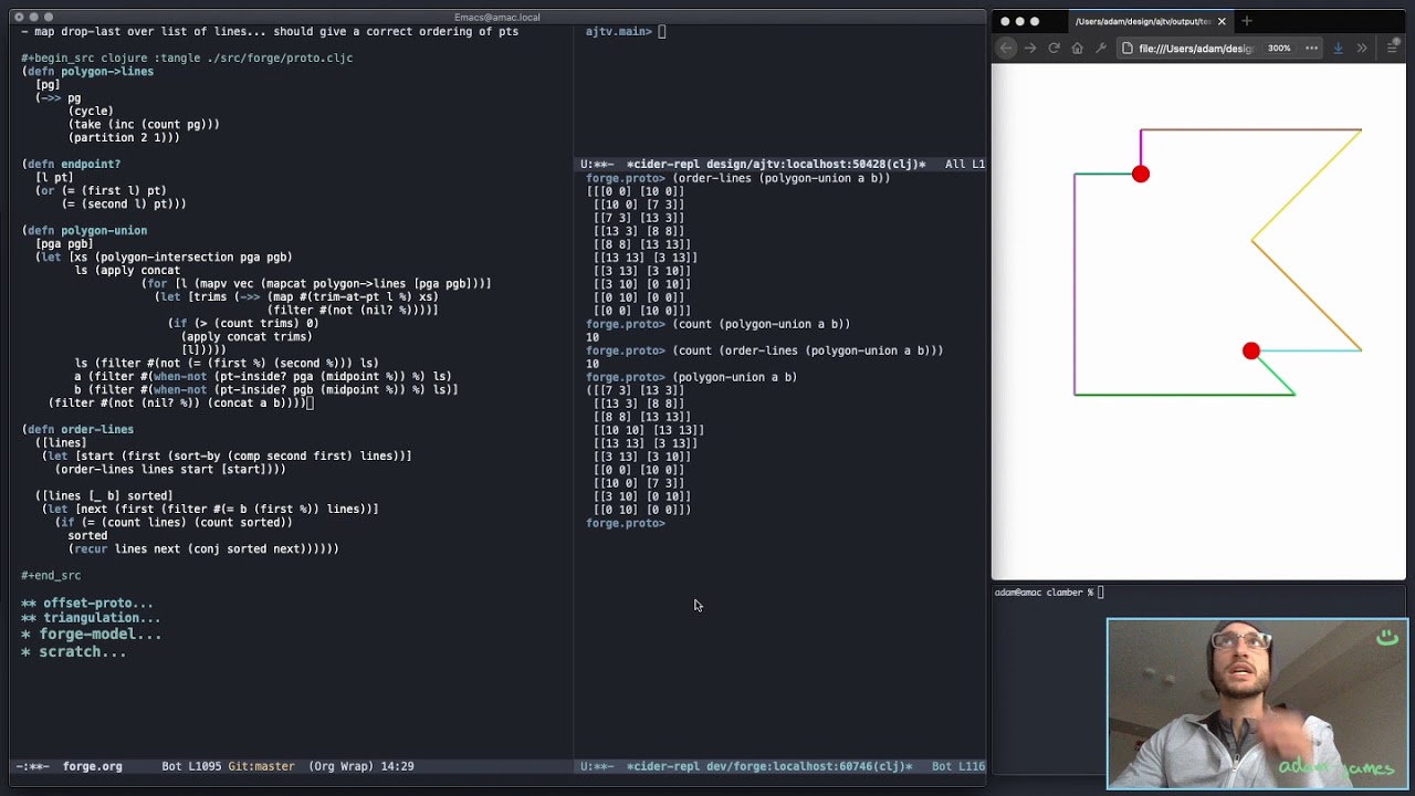 Casual Coding - Clojure dev. VOD 69