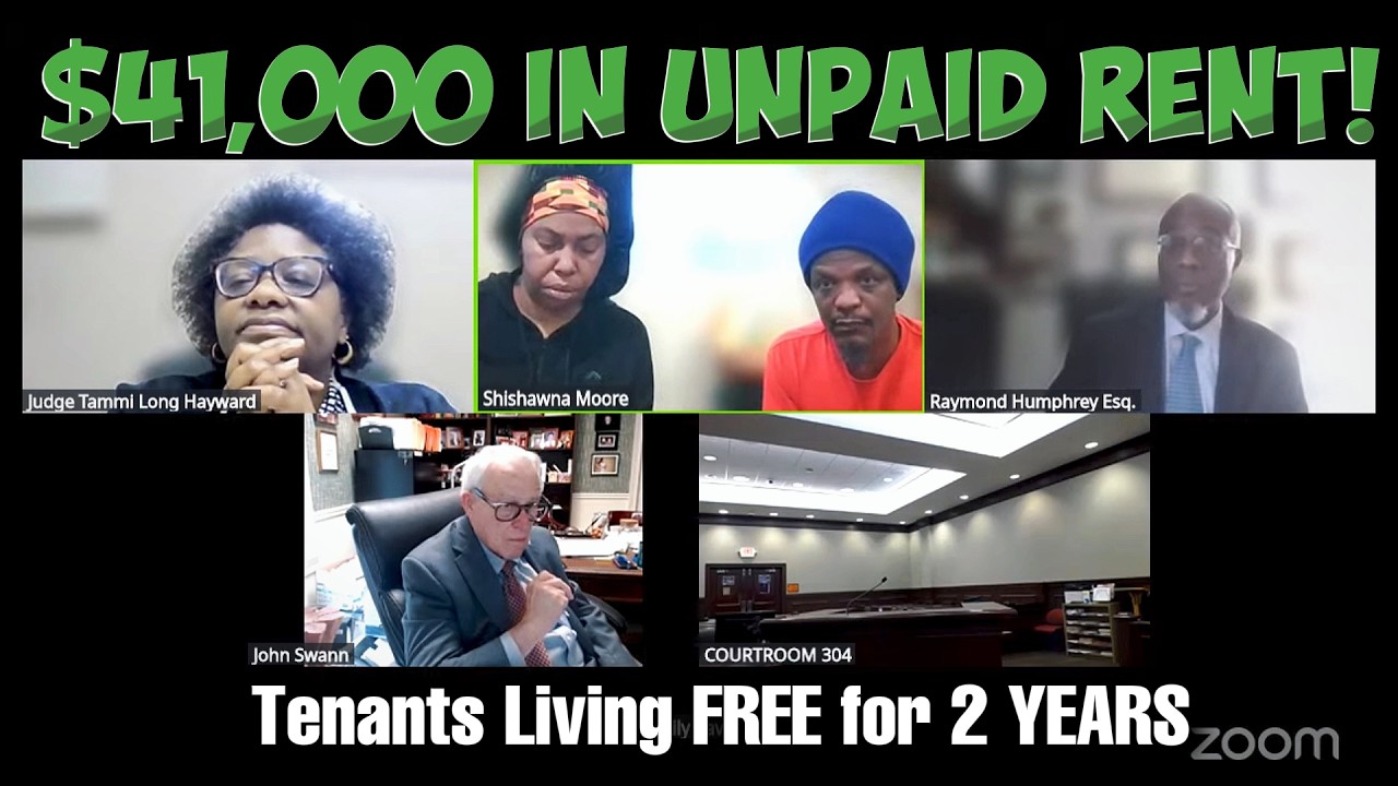 $41,000 IN UNPAID RENT! Tenants Living FREE for 2 YEARS