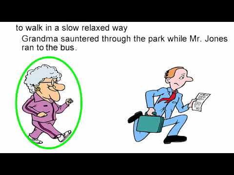 saunter meaning | Vocabulary for Kids | Children's Dictionary | Learn English Vocabulary