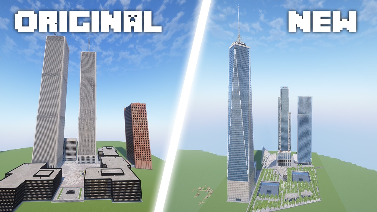 I Built Both World Trade Centers in Minecraft!