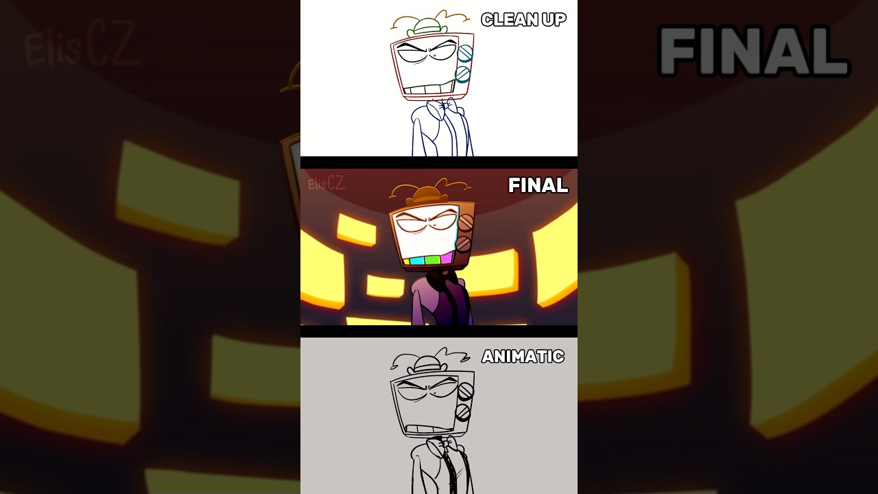 Process behind the newest short animation #animationart #mrpuzzles #smg4 #art #animation