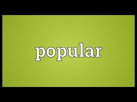 Popular Meaning
