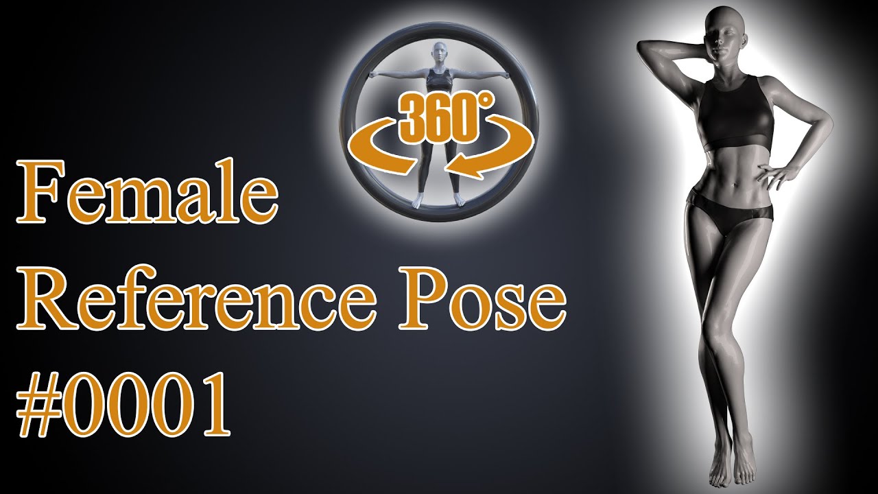 Female Pose Reference 0001 - Standing Pose