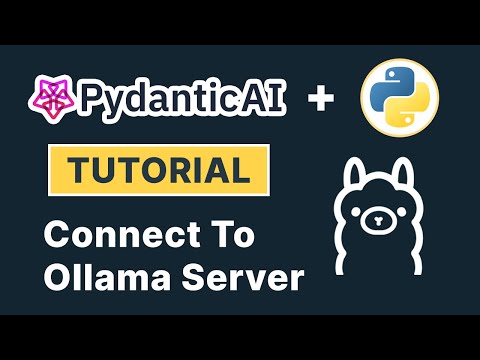 How To Connect To Ollama Server In PydanticAI | PydanticAI Tutorial