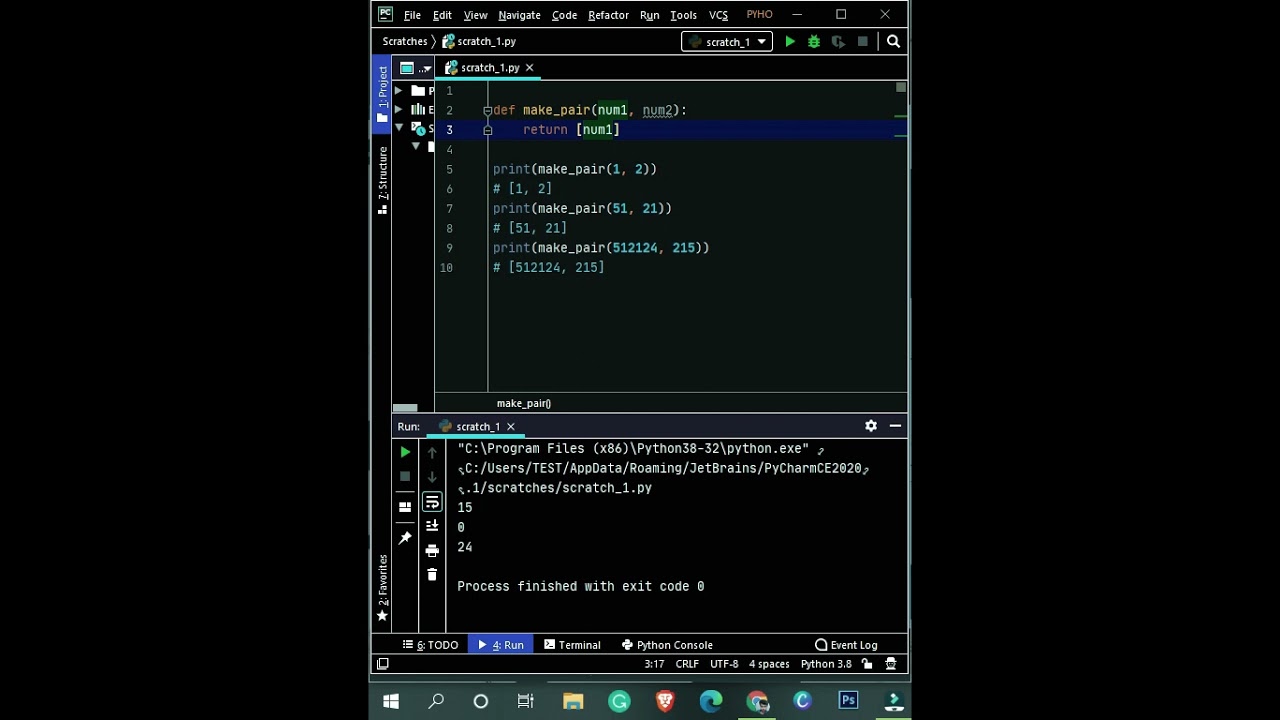 #shorts #Programming #python exercise return a list  using a function in python