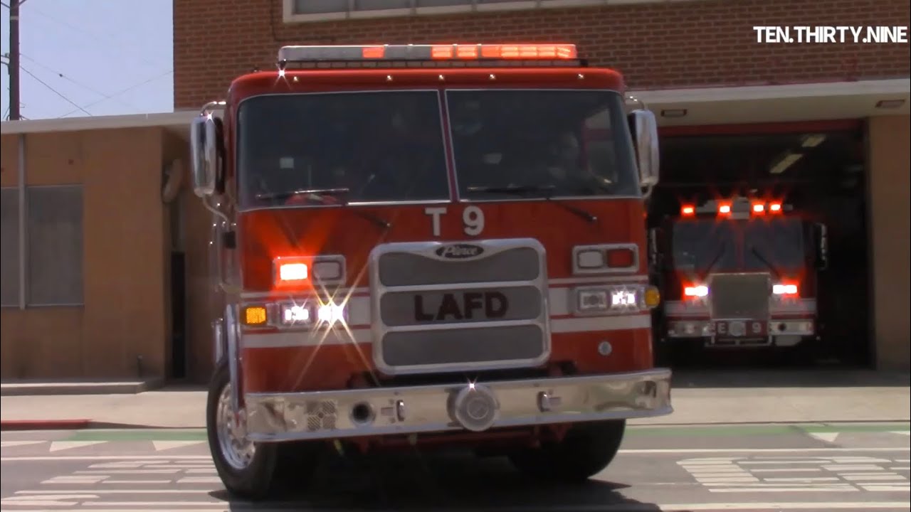 LAFD STATION 9, EA2 , BATTALION 5, AC2, BATTALION 2, EMS 1 RESPONSE * STRUCTURE FIRE DTLA *