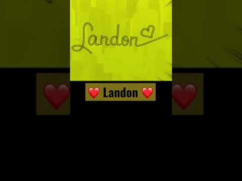 LANDON (Calligraphy video) #calligraphy #name #landon