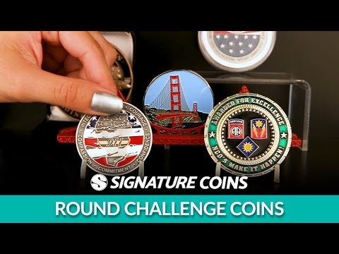 Round Challenge Coins - Signature Coins