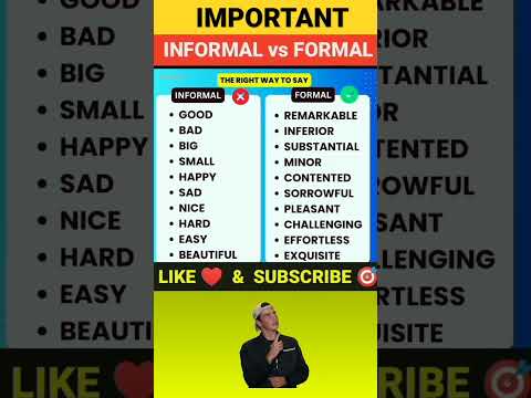Formal Vs Informal Vocabulary 🏆 #ielts #shorts