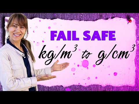 EASY: Convert kg/m3 to g/cm3 | kg to g, m3 to cm3