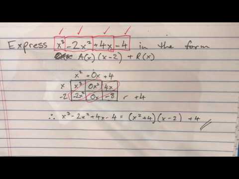 Array method for polynomial division | Koan Mathematics