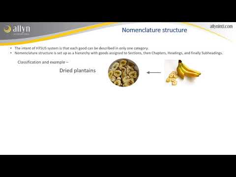Introduction to customs classification - part 3 - The Harmonized Tariff Schedule (HTS)
