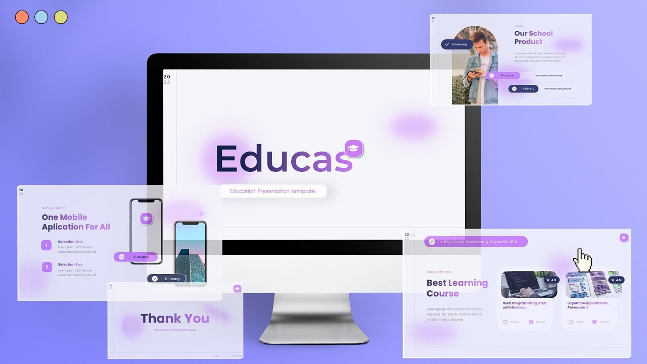 🔴Download Education PowerPoint Presentation Templates for Campus and Online Course