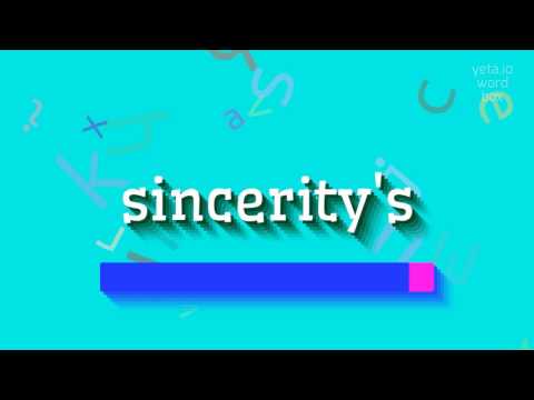 How to say "sincerity's"! (High Quality Voices)