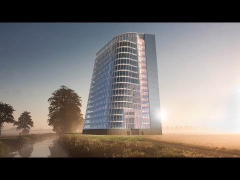 Plantagon designs office block containing a 60-metre-high urban farm