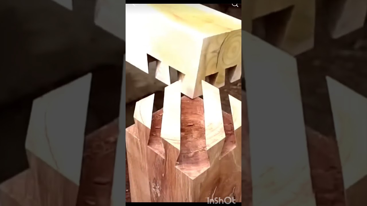 japanese satisfying wood joints without nails 🔥#woodworkingprojects #wood #technicalanalysis #skills