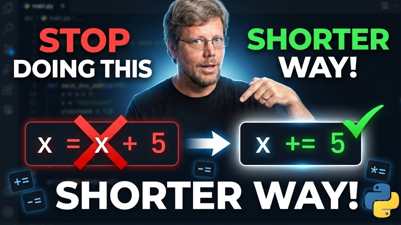 Assignment operators in Python (  Shorter way !! )